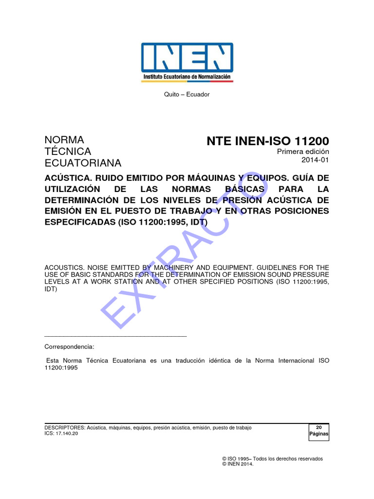 Norma Nte Inen Iso Iec 17025 2017 Iso Iec Universidad De Guayaquil ...