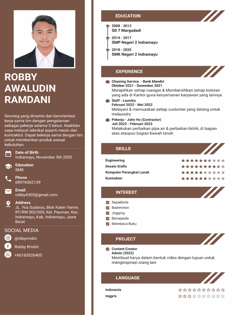 Biodata (New) | PDF