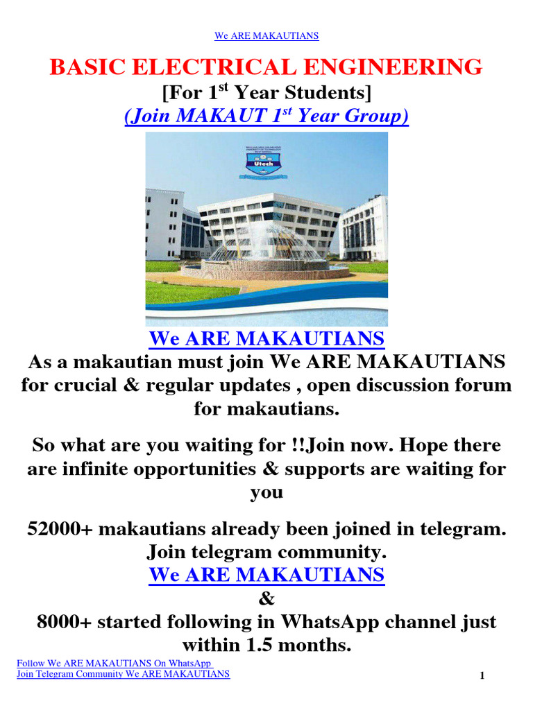 Basic Electrical Engineering-2 | PDF | Electrical Network | Series And Parallel Circuits