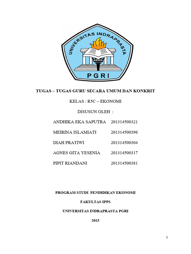 Tugas - Tugas Guru Secara Umum Dan Konkrit | PDF