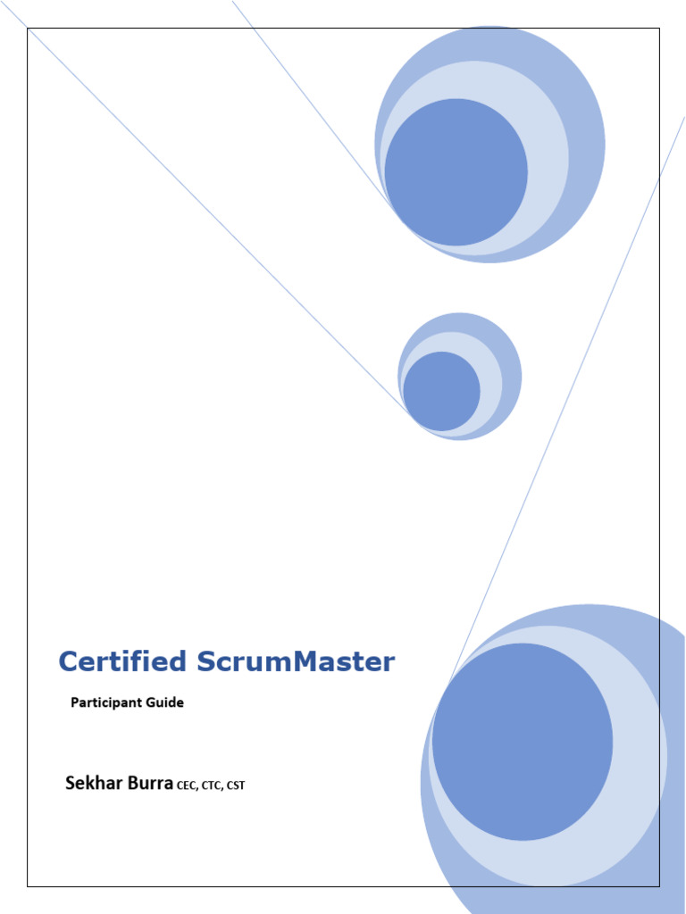 CSM Participant WorkbookV.11 | PDF | Scrum (Software Development ...