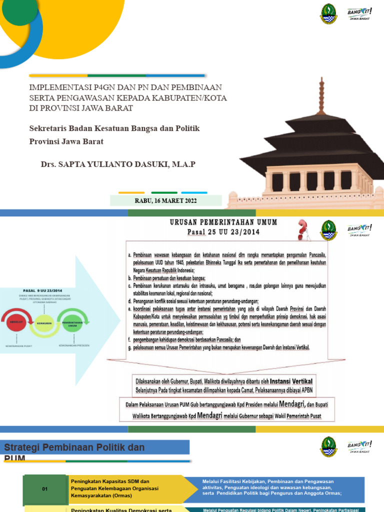 Paparan Bapak Sekban P4GN Kemendagri | PDF | Pengembangan Diri