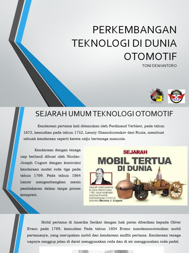 Perkembangan Teknologi Di Dunia Otomotif | PDF