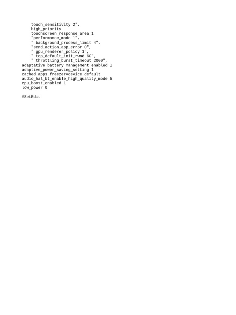 SetEdit Tweaks | PDF