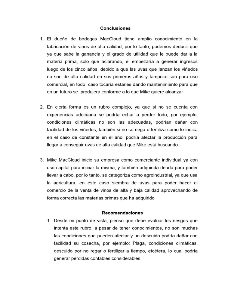 Caso Harvar | PDF | Vino | Business