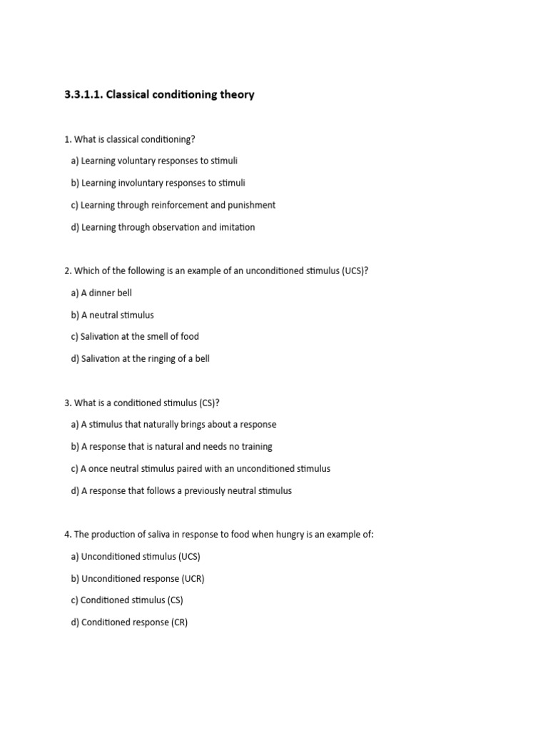 Behavioral Theory of Learning | PDF | Classical Conditioning | Cognitive Psychology