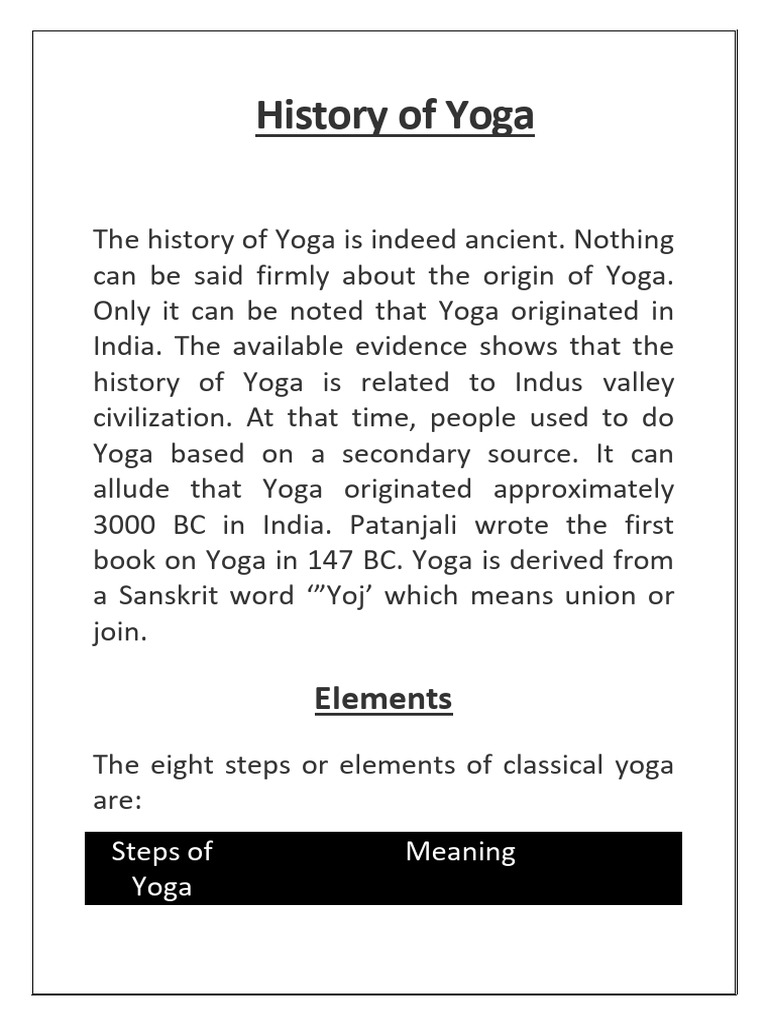 History of Yoga | PDF | Yoga | Asana