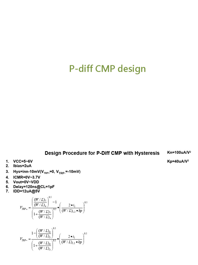 P-Diff CMP Design | PDF