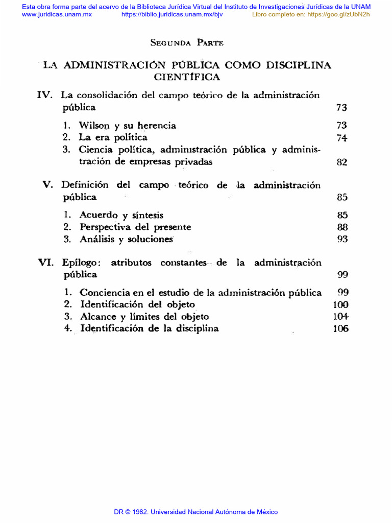 La Administracion Publica Como Disciplina Cientifica Segunda Parte | PDF | Ciencias Políticas ...