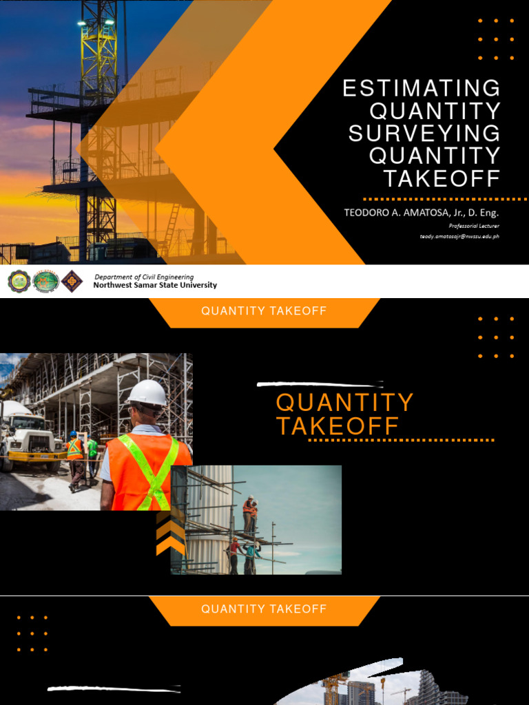 Quantity Takeoff in Construction | PDF | Engineering