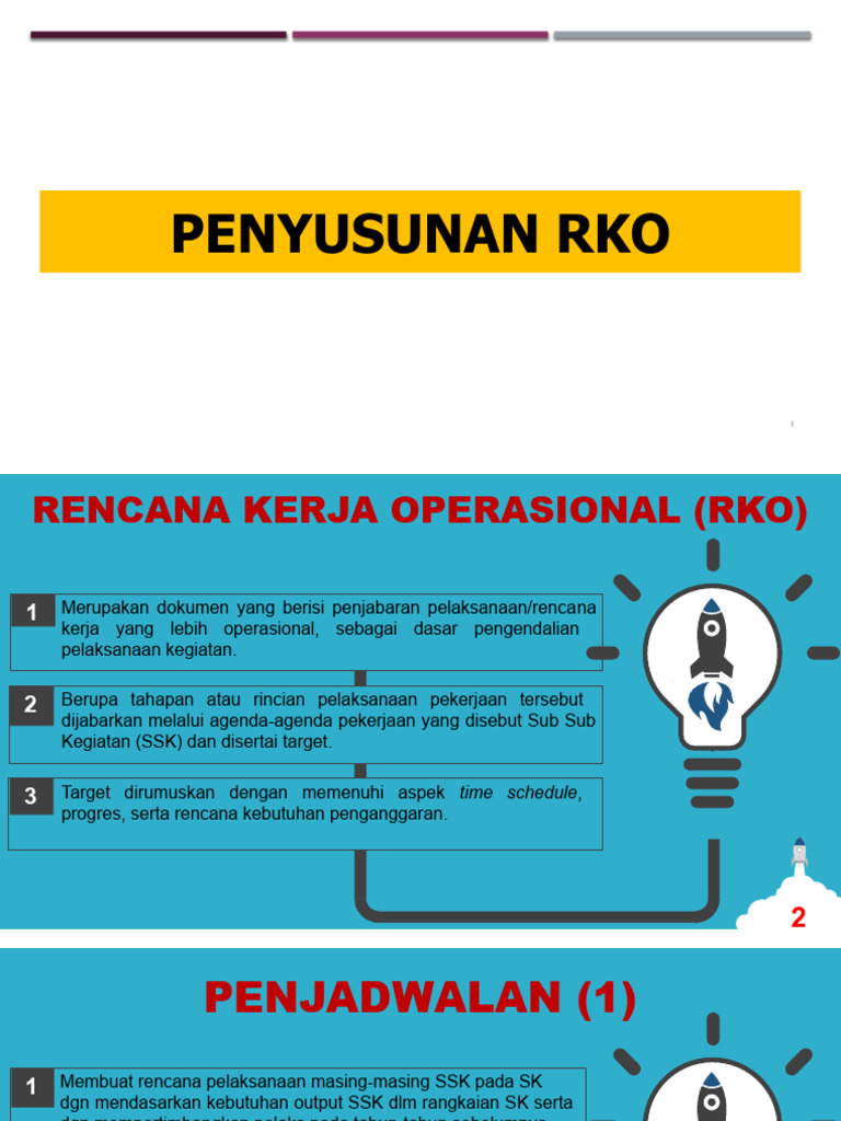 Penyusunan Rencana Kerja Operasional | PDF