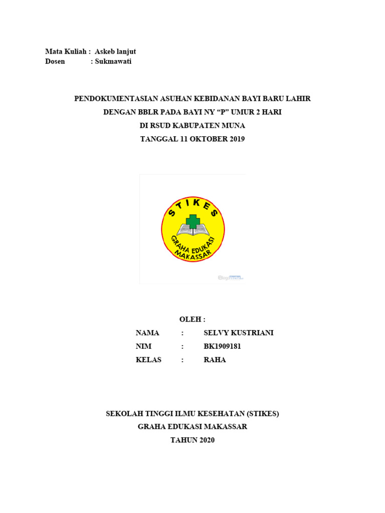 SOAP BBL Dengan BBLR | PDF