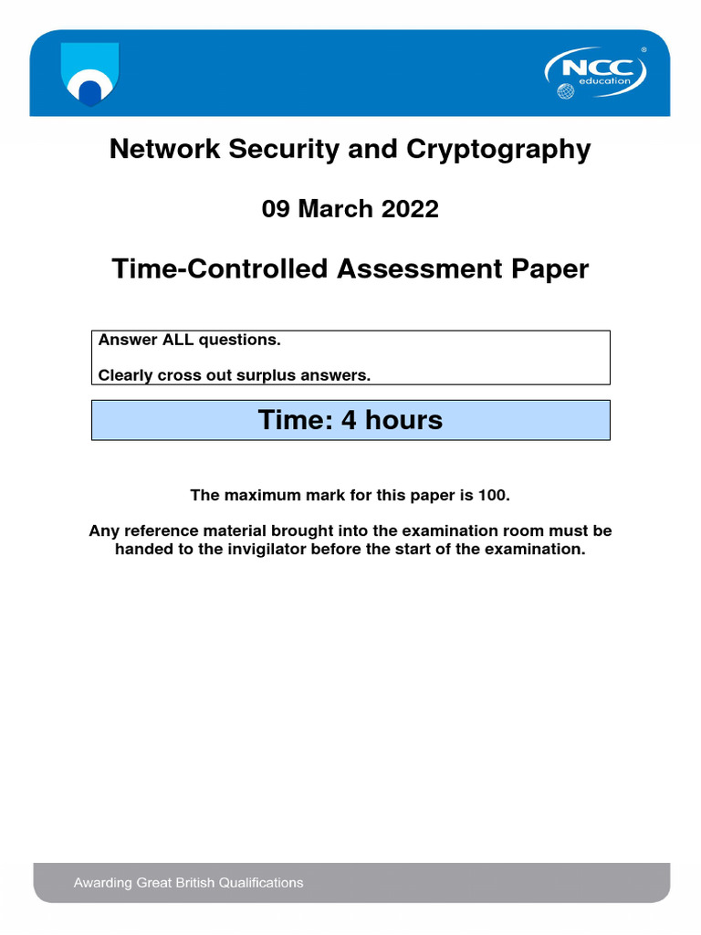 NSC Exam Spring 2022 QP FINAL | PDF