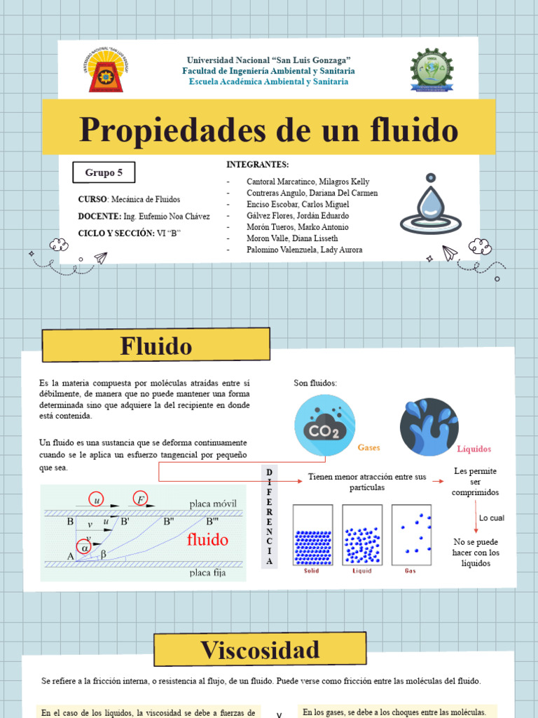 Propiedades de Un Fluido_final | PDF | Líquidos | Viscosidad