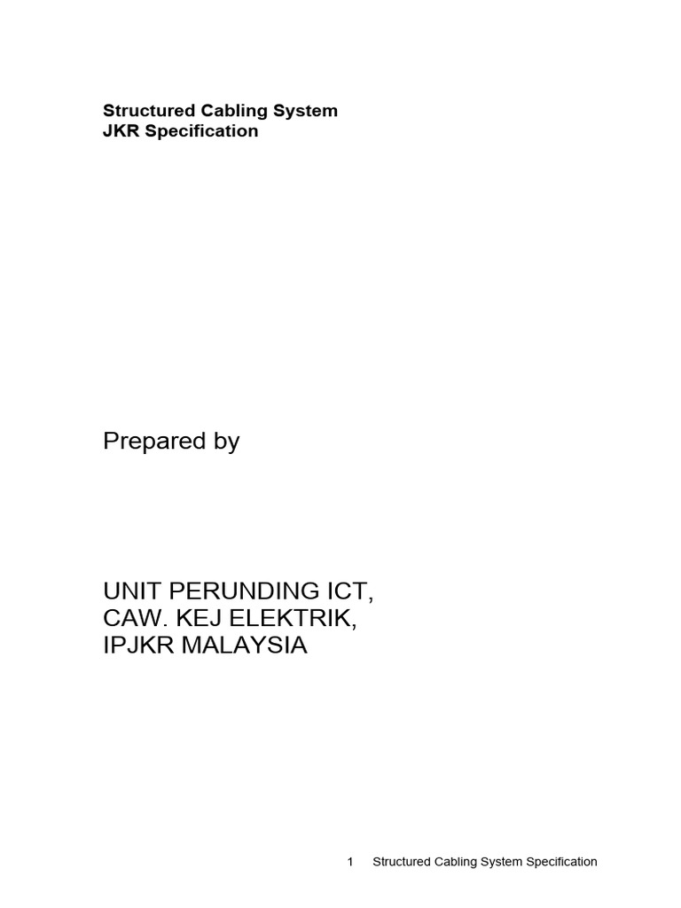Structured Cabling For ICT System | PDF | Electrical Connector | Information And Communications ...