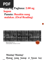 FILIPINO 1 - Panimulang Pagbasa | PDF