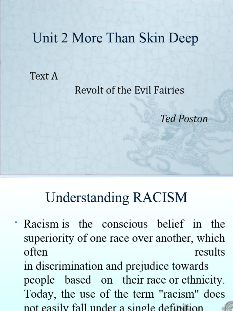 Understanding Racism & Bias | PDF | Racism | Discrimination & Race Relations