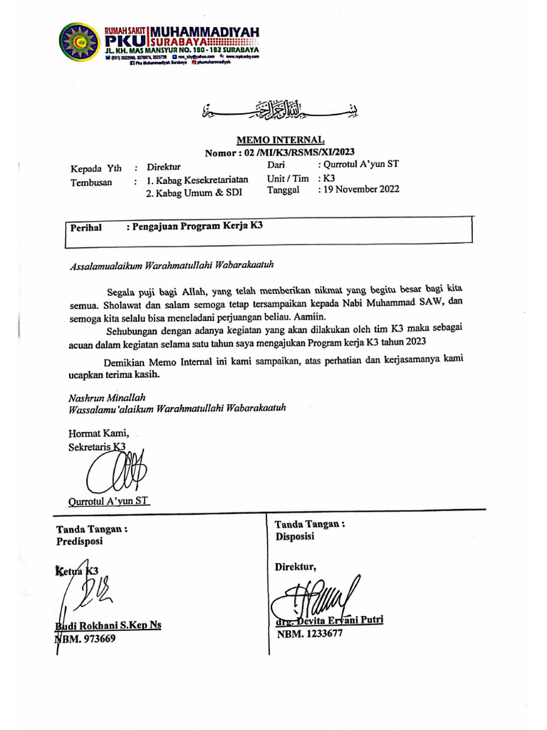 Program Kerja K3 Pdf