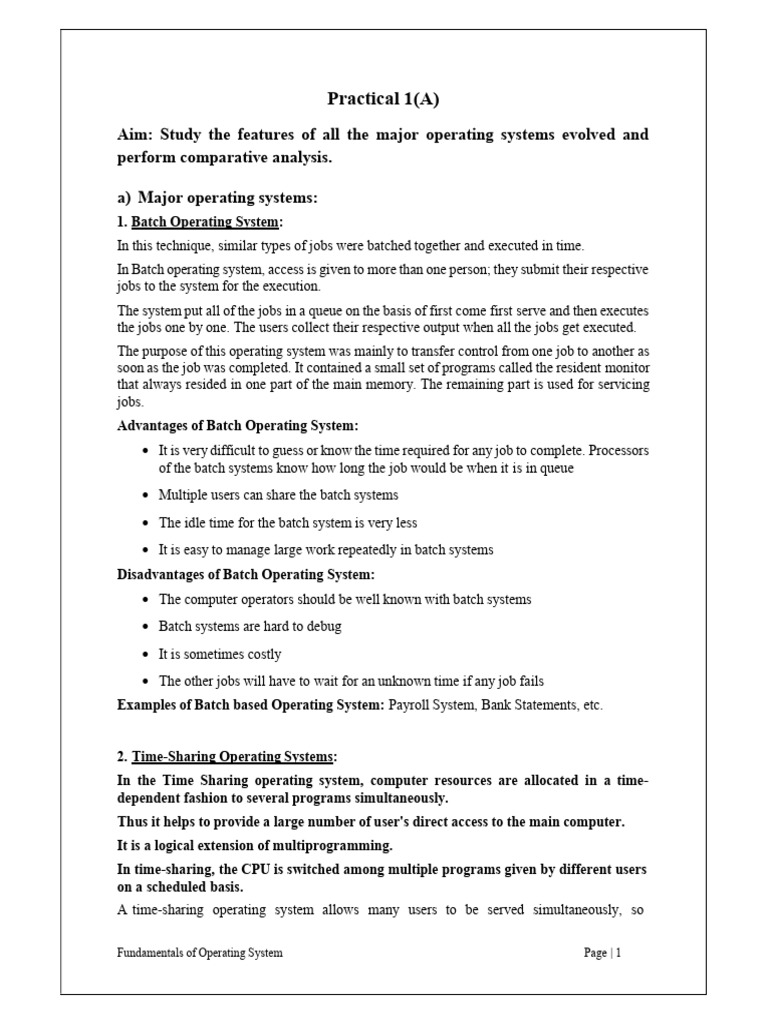 OS Manual | PDF | Operating System | Computer File