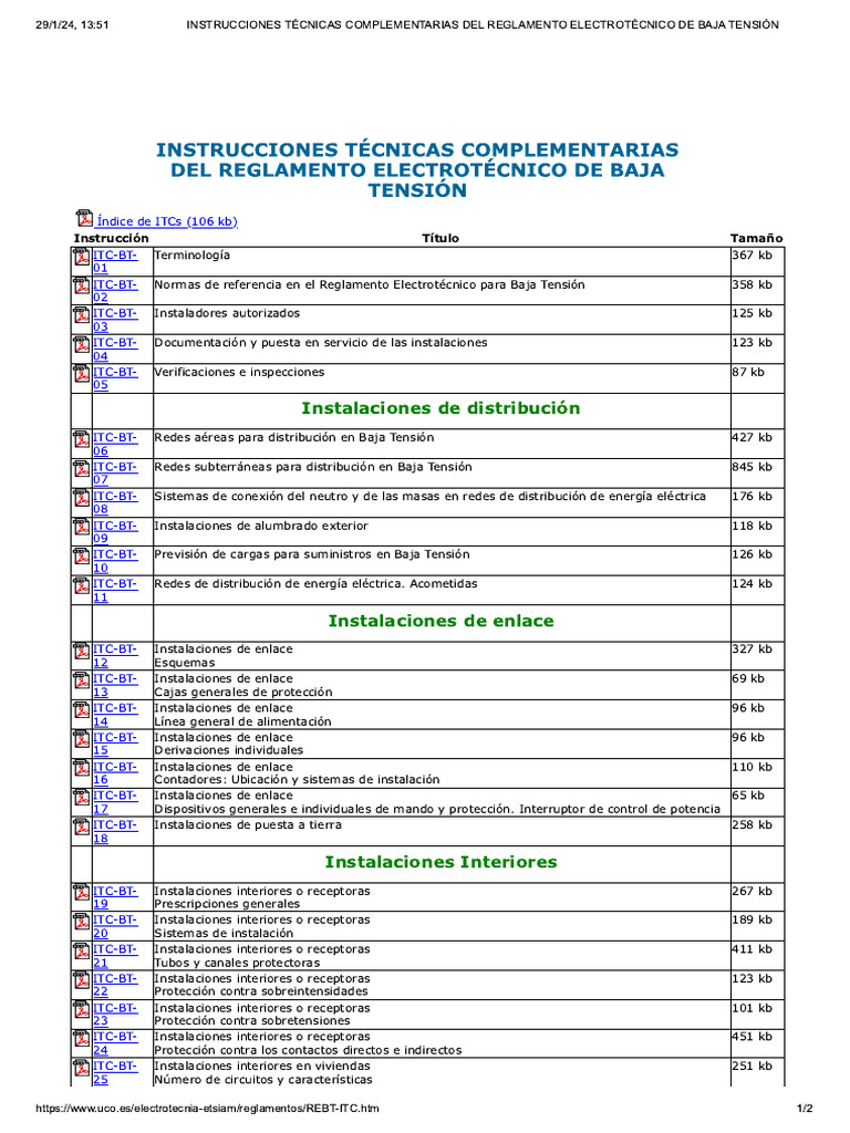 Instrucciones Técnicas Complementarias .. | PDF