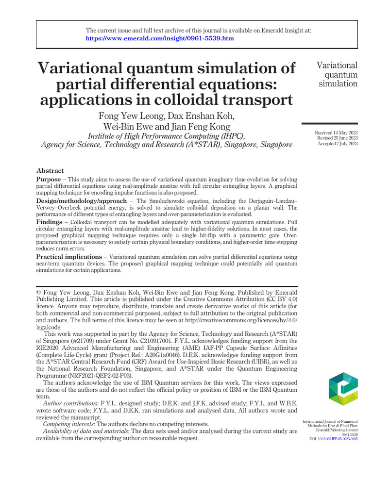 10 1108 - HFF 05 2023 0265 | PDF | Partial Differential Equation | Differential Equations