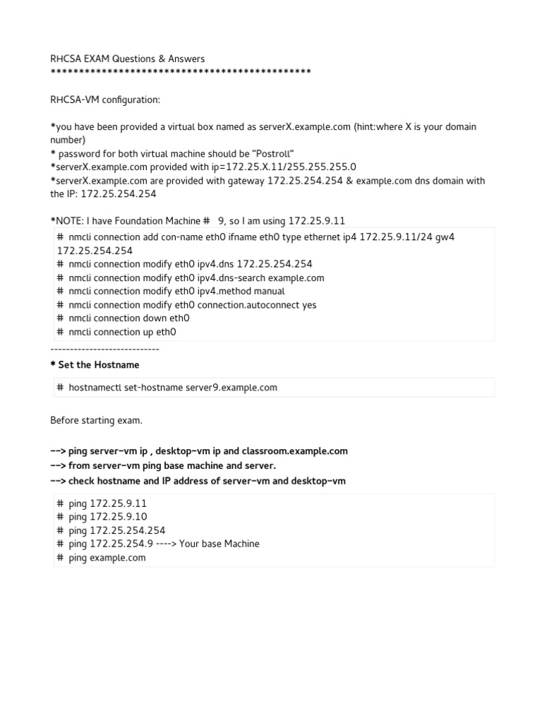 Rhcsa | PDF | Domain Name System | System Software