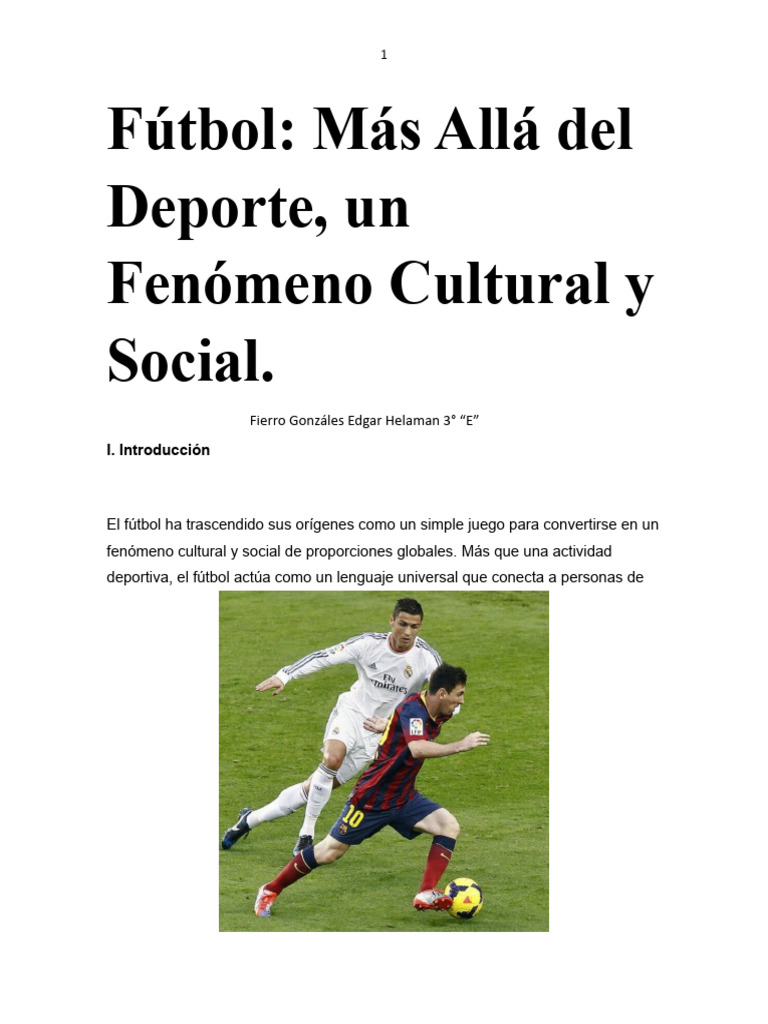 Ensayo | Descargar gratis PDF | Asociación de Futbol | Deportes