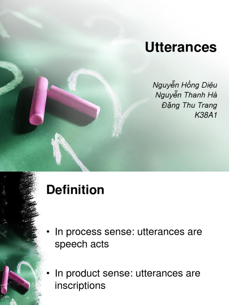 Understanding Utterances | PDF | Language Arts & Discipline