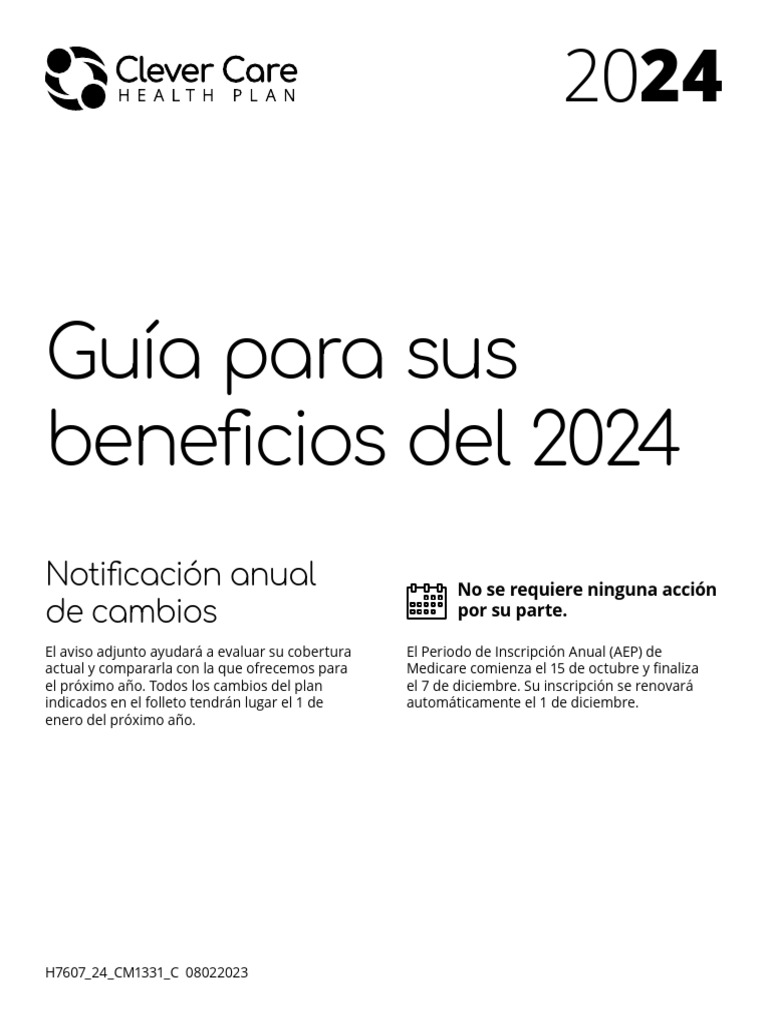 2024 ANOC Book 011 TLP - ES | PDF | Medicare (Estados Unidos ...