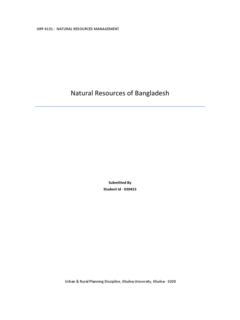 Natural Resources of Bangladesh | PDF | Sand | Natural Gas