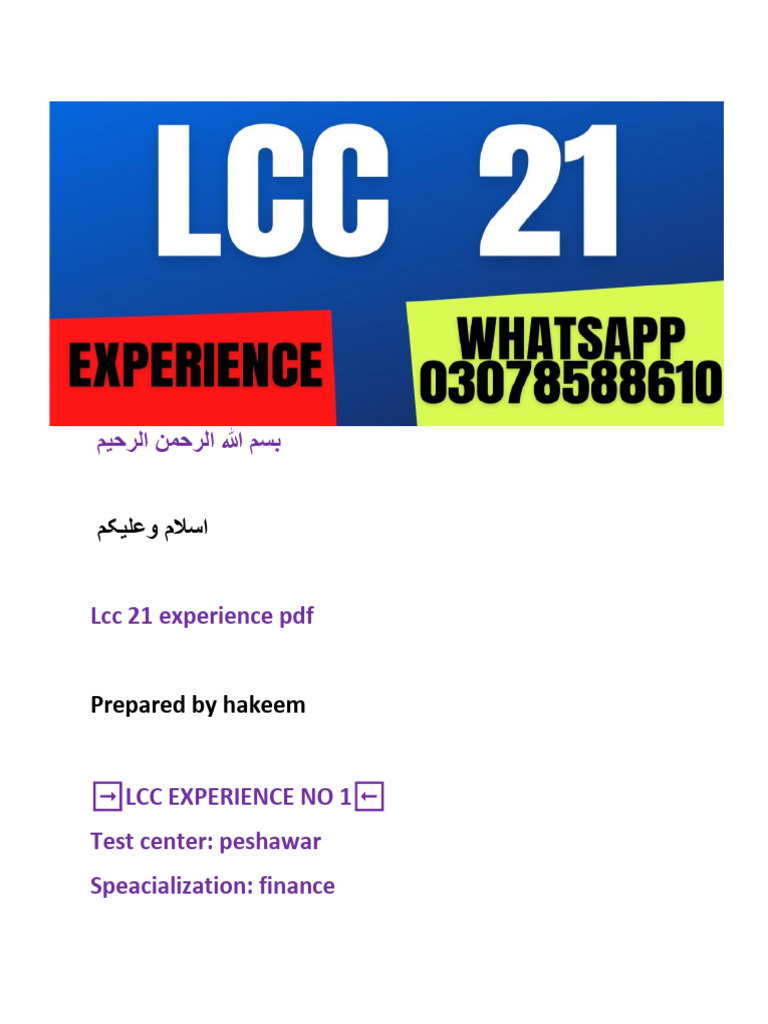 LCC 21 Experience PDF Prepared by Hakeem Bhai-1 | PDF | Public Key Cryptography | Osi Model