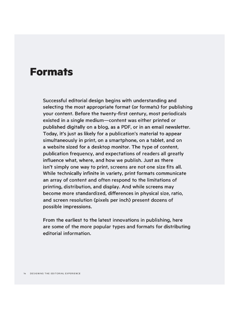 Standard Newspapers Magazines Sizes | PDF