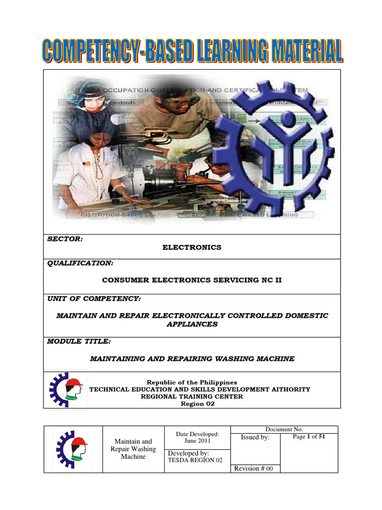 CBLM Washing Machine, (Revised) | Download Free PDF | Troubleshooting | Washing Machine