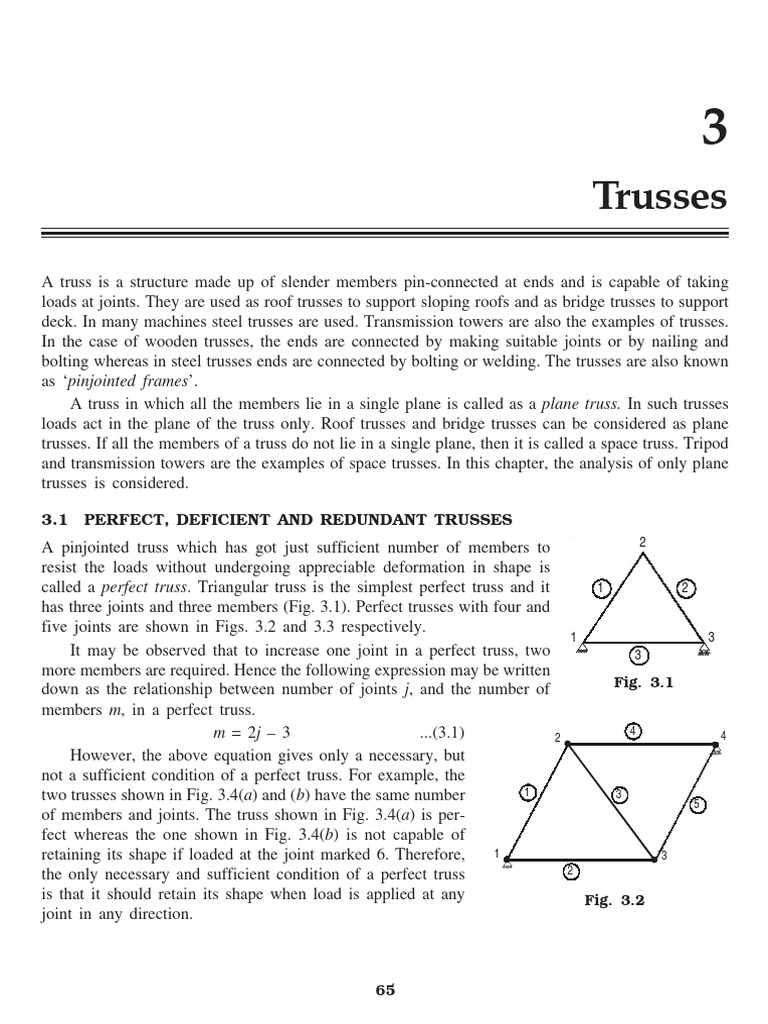 Trusses | PDF | Truss | Bending