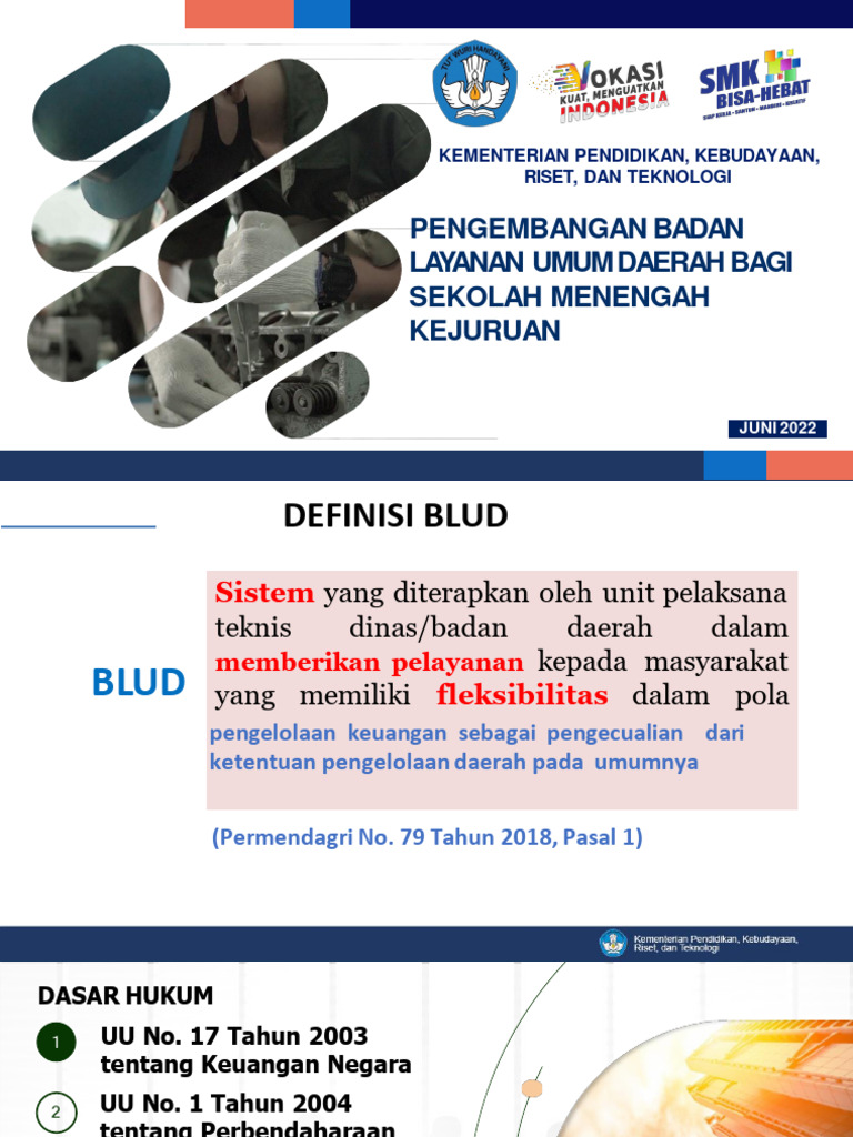 Paparan Bimtek SMK PK Lanjutan (Materi BLUD SMK) | PDF
