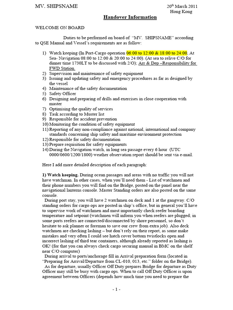 3Off Handover 20.03.11 | PDF | Computer File