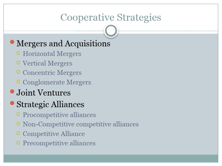 Cooperative Strategies | PDF | Career & Growth | Business