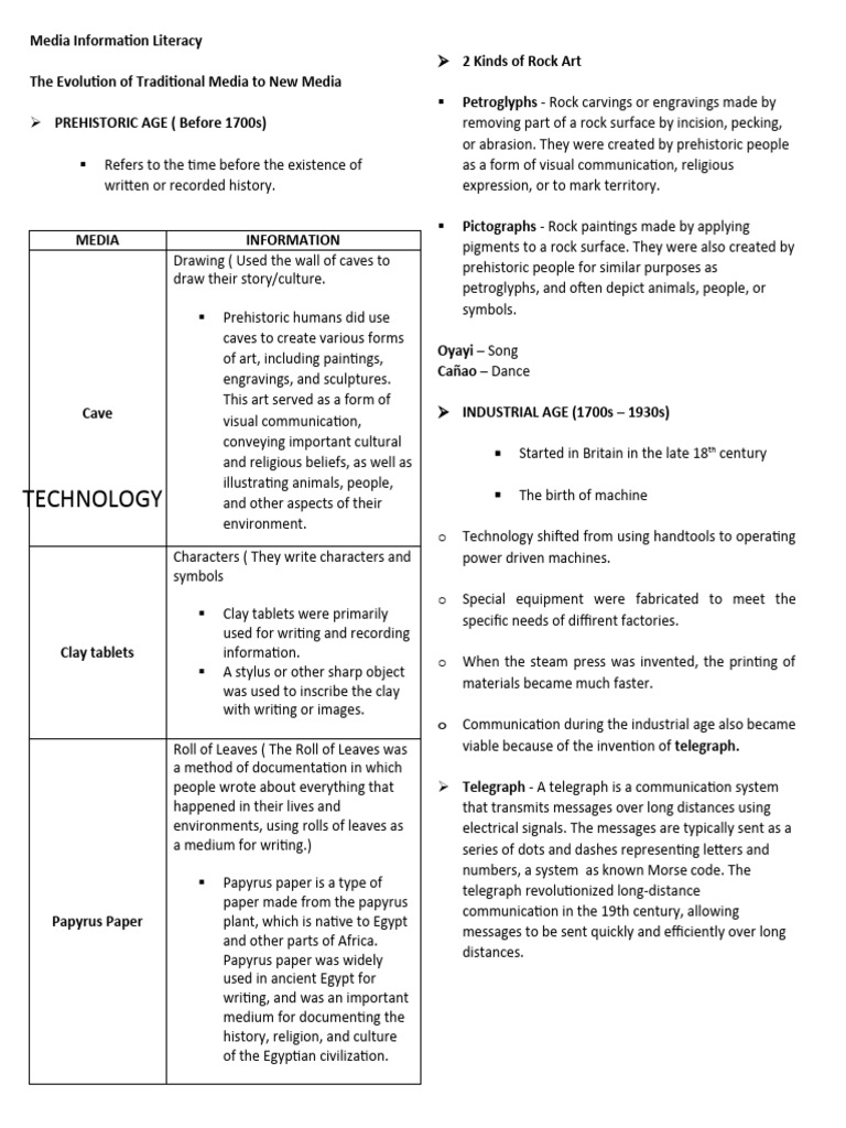 Evolution of Media Literacy Through Ages | PDF | Mass Media | Telegraphy