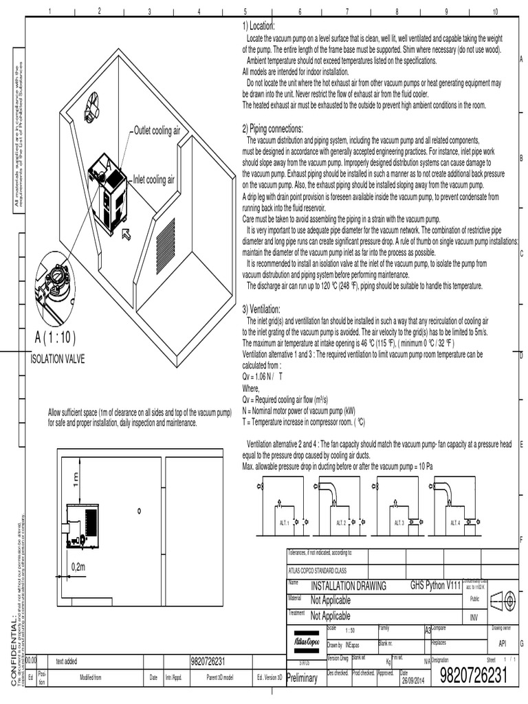 Installation GHS 350 - 900 VSD+ | PDF | Pump | Pipe (Fluid Conveyance)