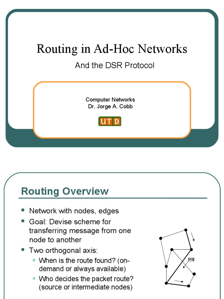 Dist SRC Routing | PDF | Routing | Wireless Ad Hoc Network