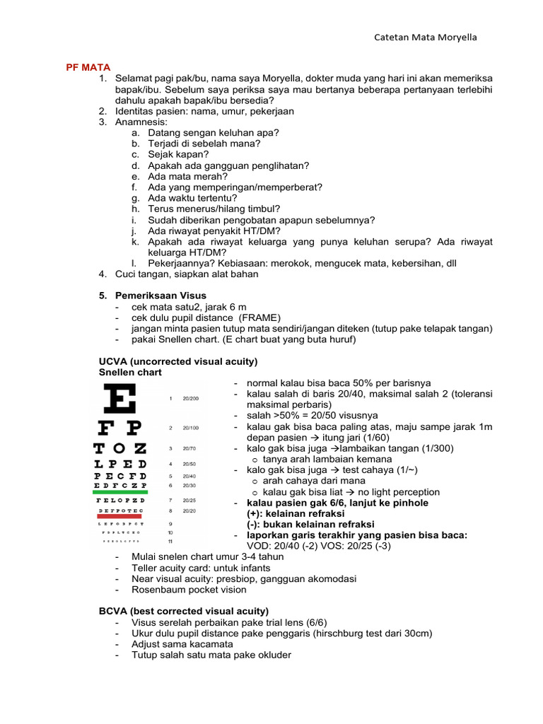 Catetan Mata Mory | PDF