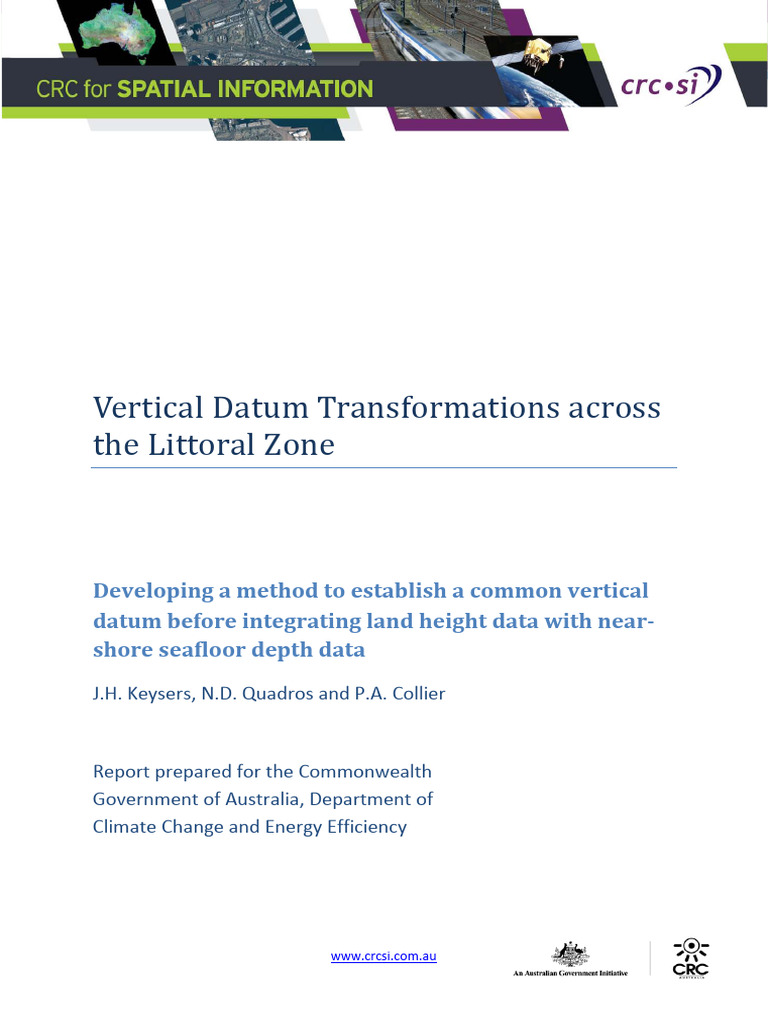 Vertical Datum Transformations Across The Littoral Zone v1 3 | PDF