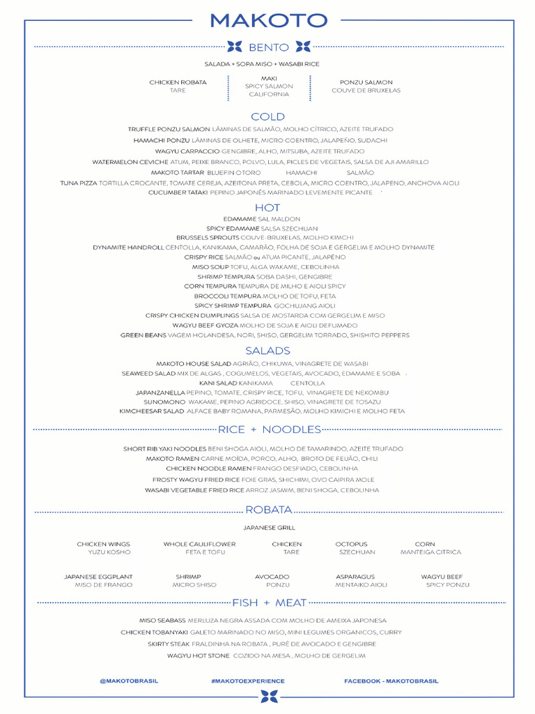 Cardapio-Makoto-Lunch | PDF