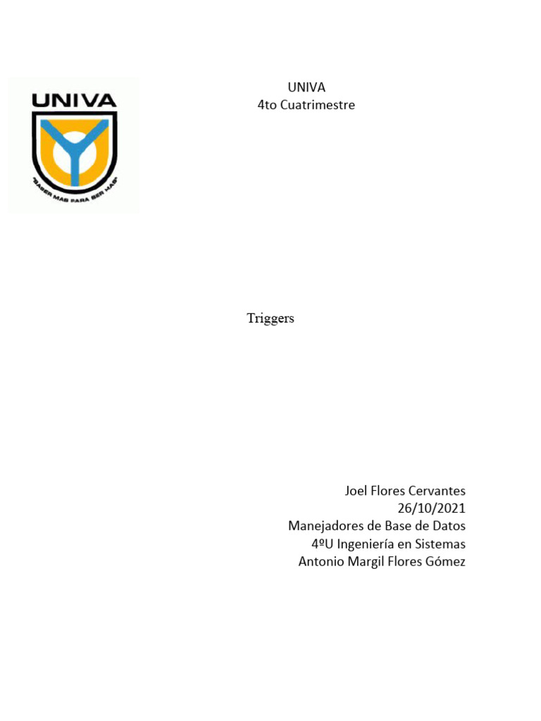 Triggers Sql Pdf