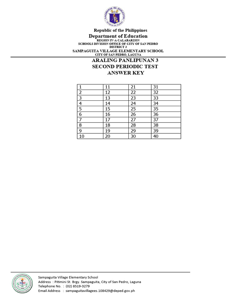 AP 3 2ND PERIODIC TEST Revised | PDF