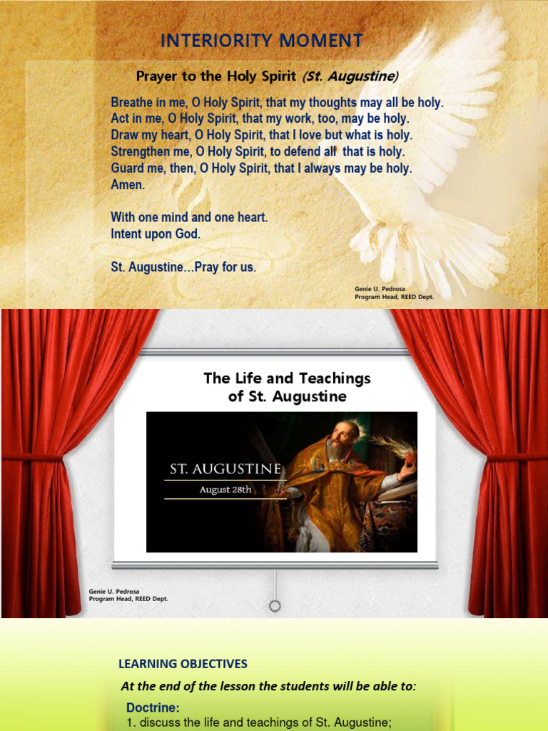 St. Augustine: Life and Teachings | PDF | Augustine Of Hippo ...