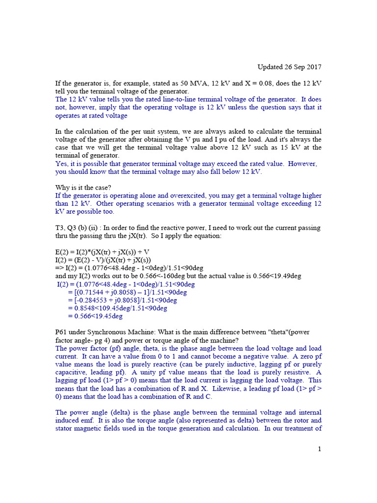 QA On Sync Gen1 | PDF | Electrical Engineering | Physical Sciences