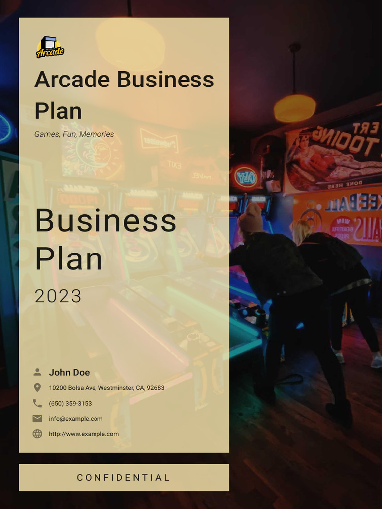 2023 Arcade Business Plan Overview | PDF | Marketing | Marketing Strategy