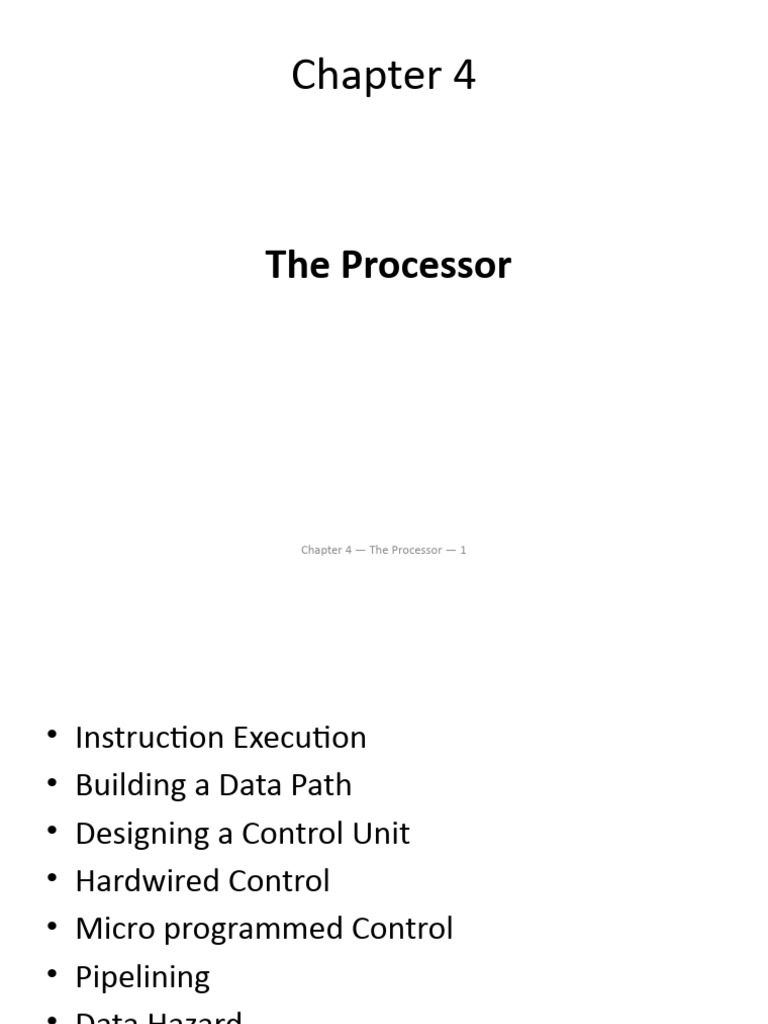 DPCO Chapter 4 | Download Free PDF | Central Processing Unit | Computer Hardware