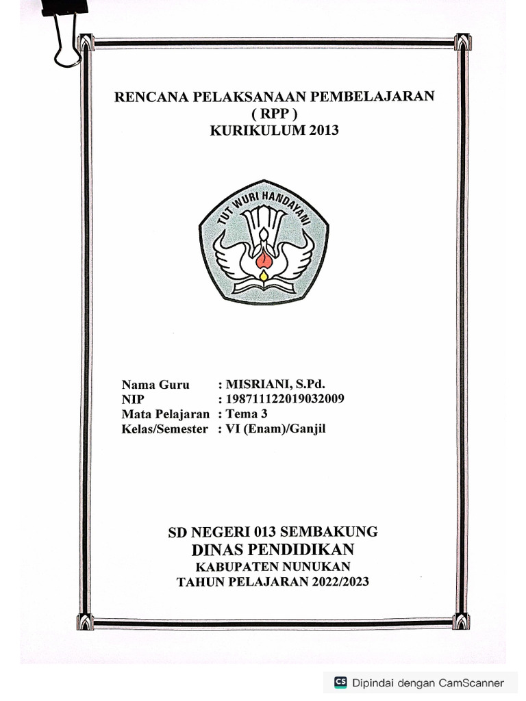 RPP Tema 3 | PDF